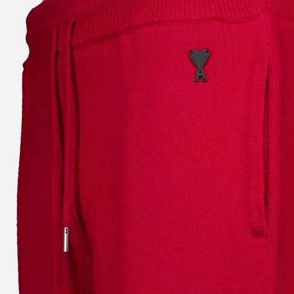 AMI Paris De Coeur Patch Knit Joggers
