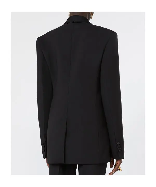 Sportmax Double-breasted Stretch Wool Jacket