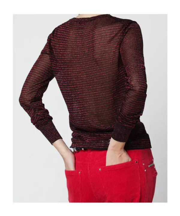 Isabel Marant Étoile Cenaya Striped-knit Crewneck T-shirt