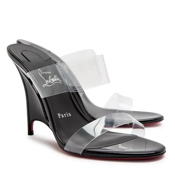CHRISTIAN LOUBOUTIN Patent Leather Mules