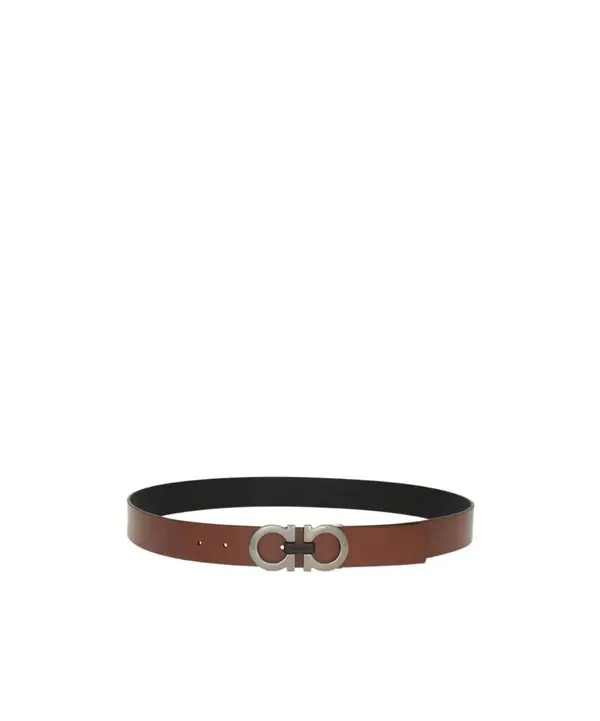 FERRAGAMO Reversible And Adjustable Gancini Belt