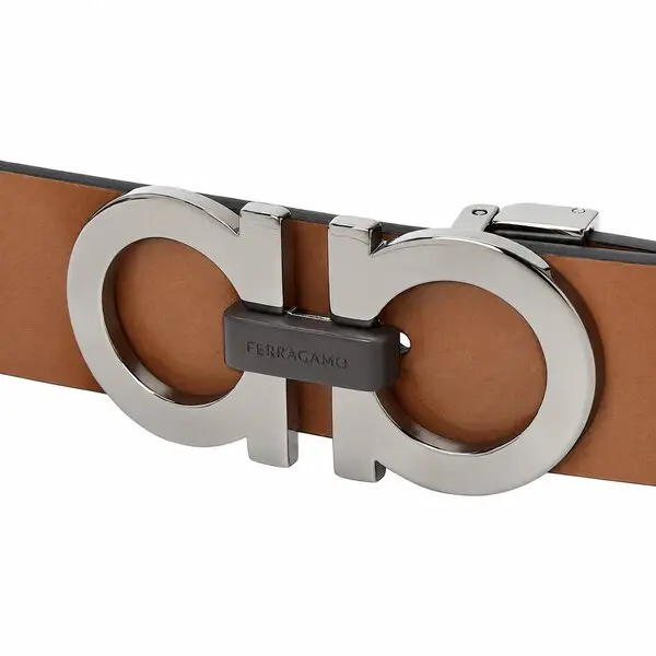 FERRAGAMO Reversible And Adjustable Gancini Belt