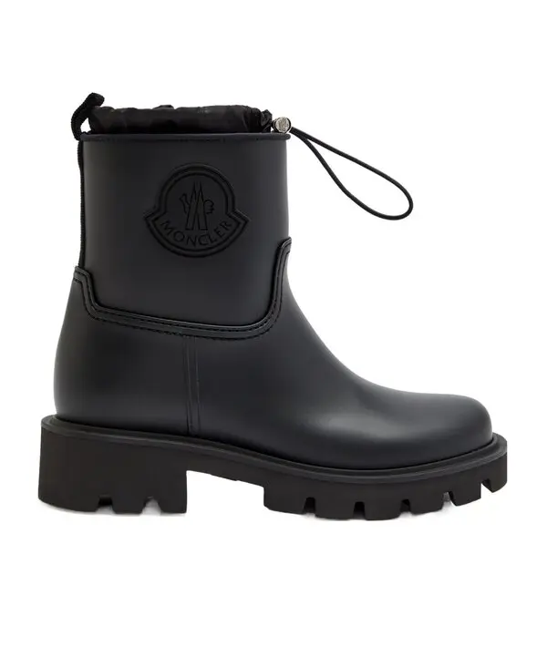 Moncler Waterproof Rubber Wellington Boots - Black