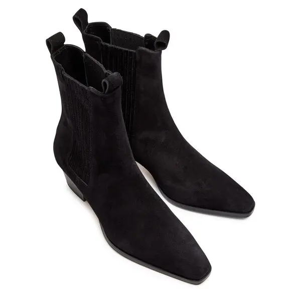 AeydĒ Suede Ankle Boots - Black