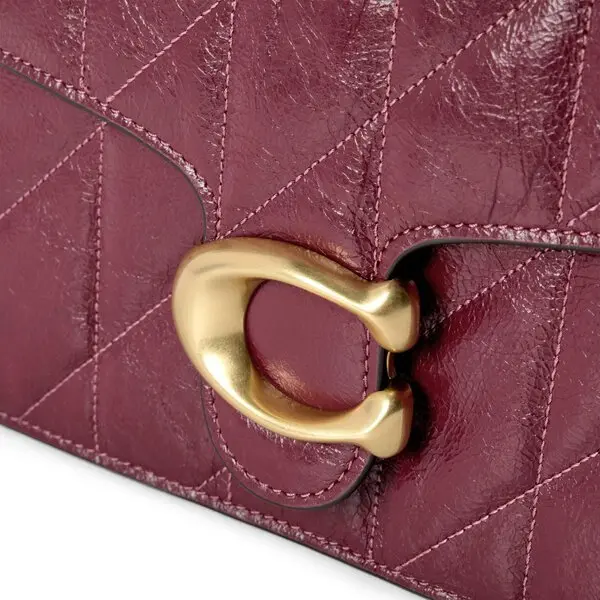 COACH Quilted Leather Shoulder Bag - Red