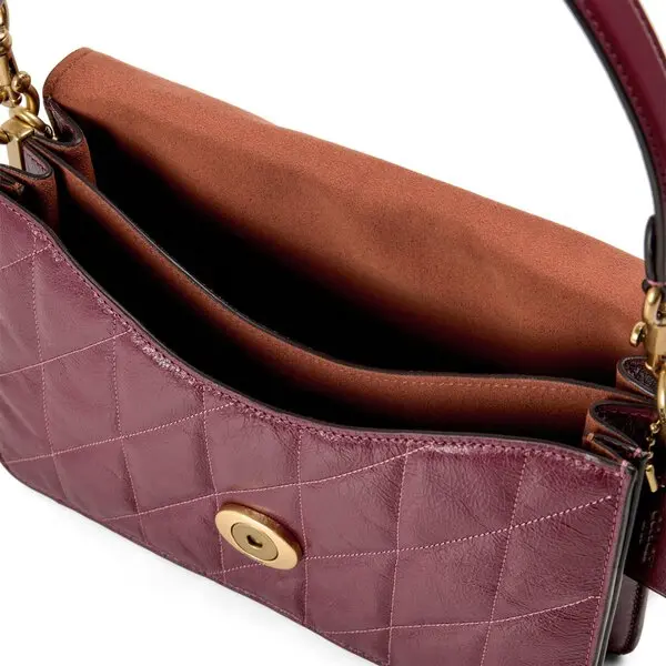 COACH Quilted Leather Shoulder Bag - Red
