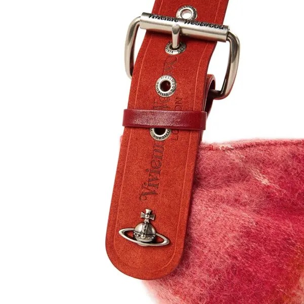 VIVIENNE WESTWOOD Plaid Fabric Crossbody Bag