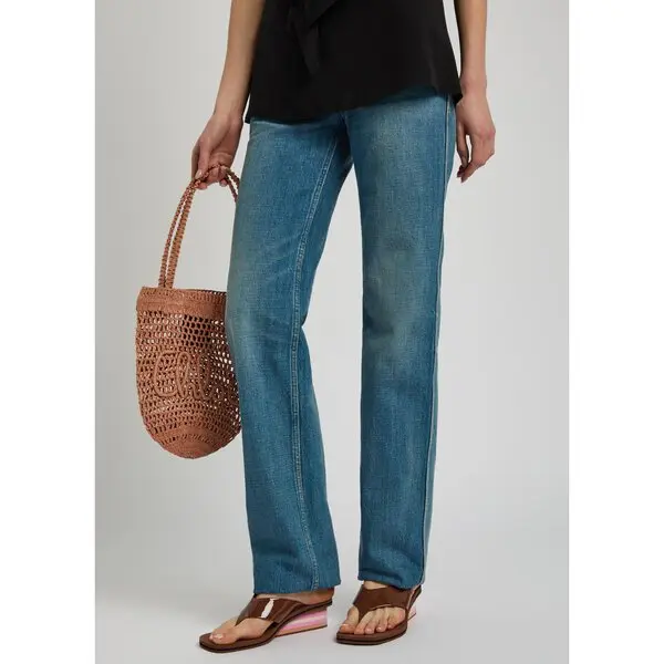 Chloé Patent Leather Wedge Sandals