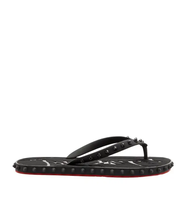 CHRISTIAN LOUBOUTIN Claw-toe Thong Sandals - Black