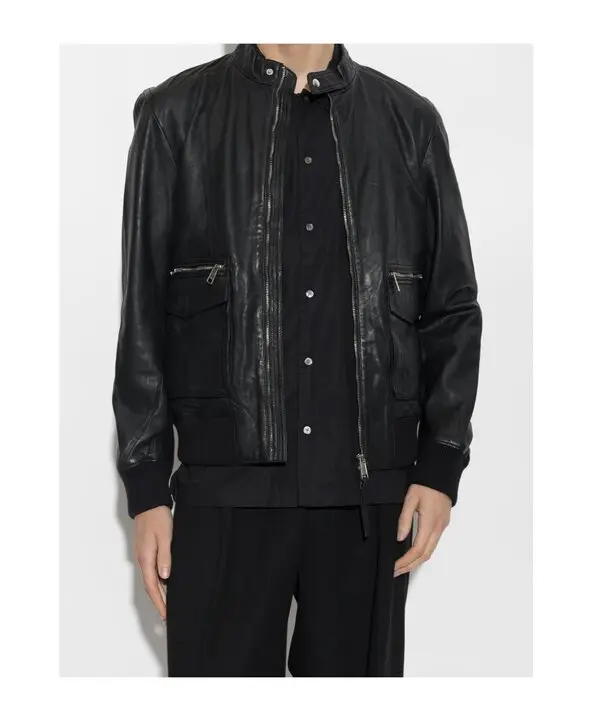 ALLSAINTS Hiro Zipped Leather Jacket