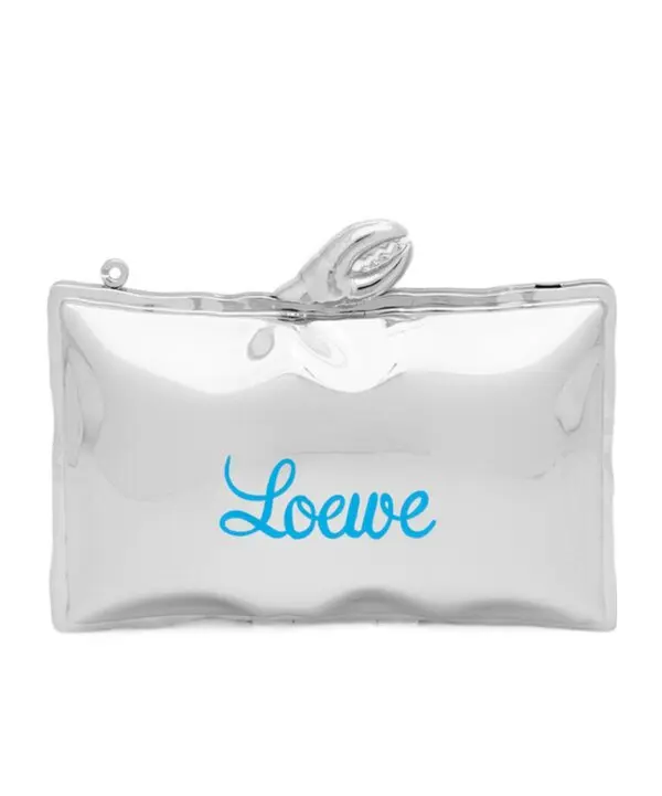 Loewe Blown Minaudiere - Silver/blue
