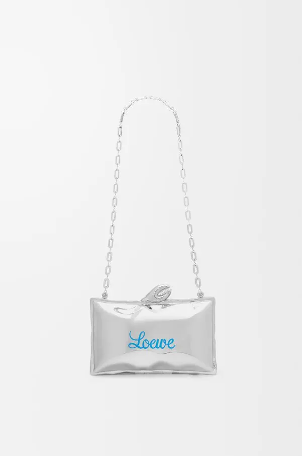 Loewe Blown Minaudiere - Silver/blue