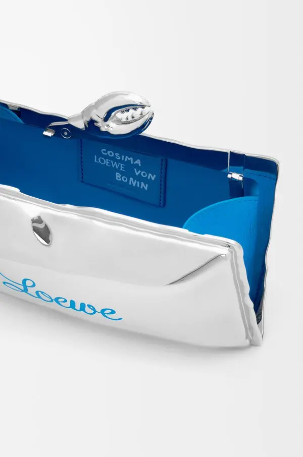 Loewe Blown Minaudiere - Silver/blue
