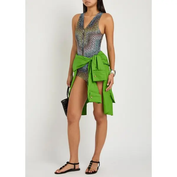Missoni Gold Fine-knit Swimsuit