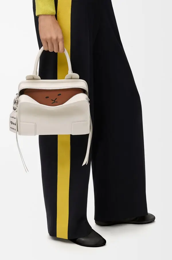 Loewe Small Lion Intarsio Amazona 180 Bag In Calfskin