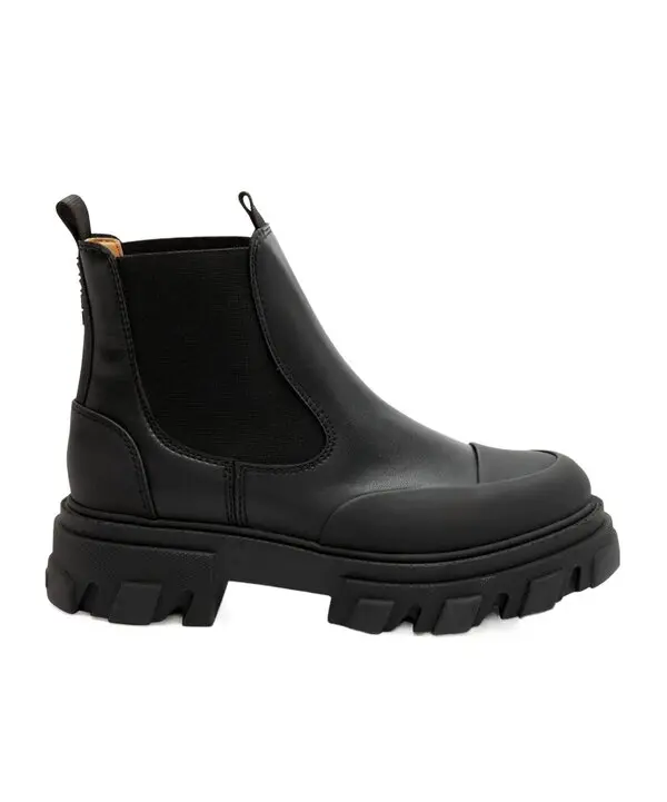 GANNI Thick-soled Chelsea Ankle Boots - Black