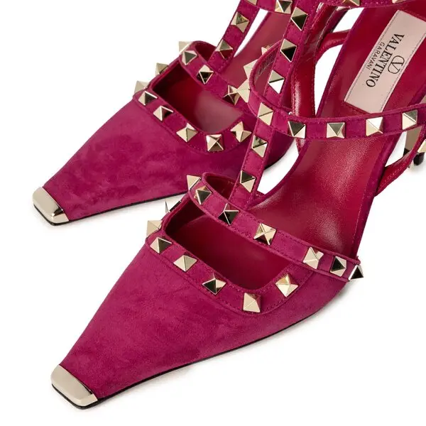 Valentino Garavani Faux Fur Pointed-toe Sandals