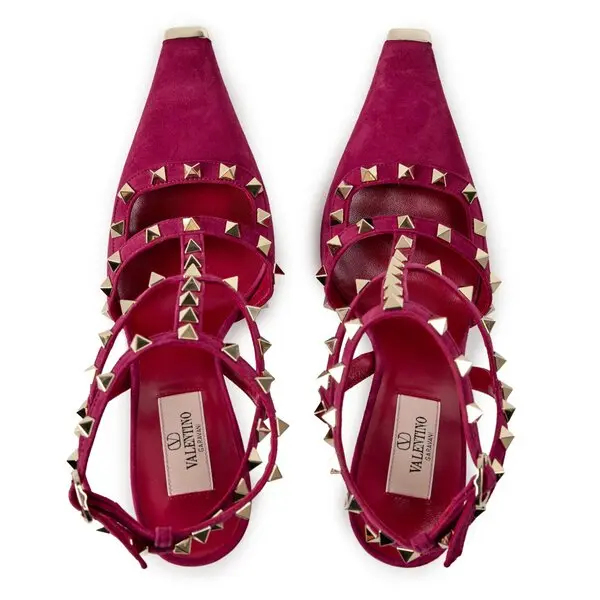 Valentino Garavani Faux Fur Pointed-toe Sandals