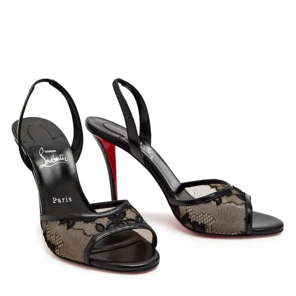 CHRISTIAN LOUBOUTIN Leather Slingback Sandals