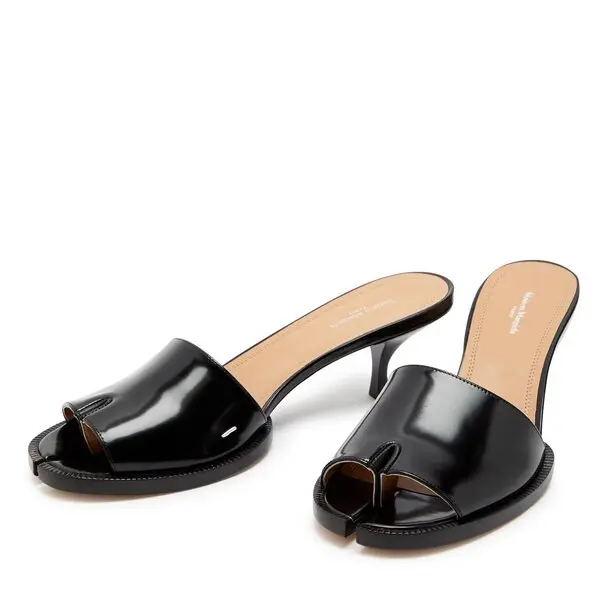 MAISON MARGIELA Leather Mules - Black