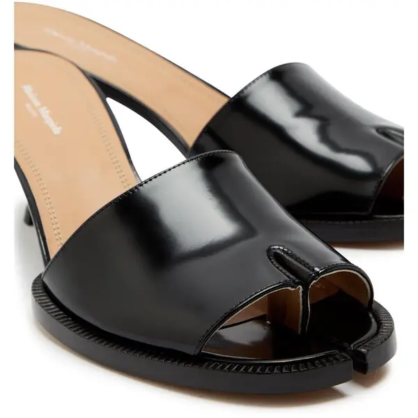 MAISON MARGIELA Leather Mules - Black
