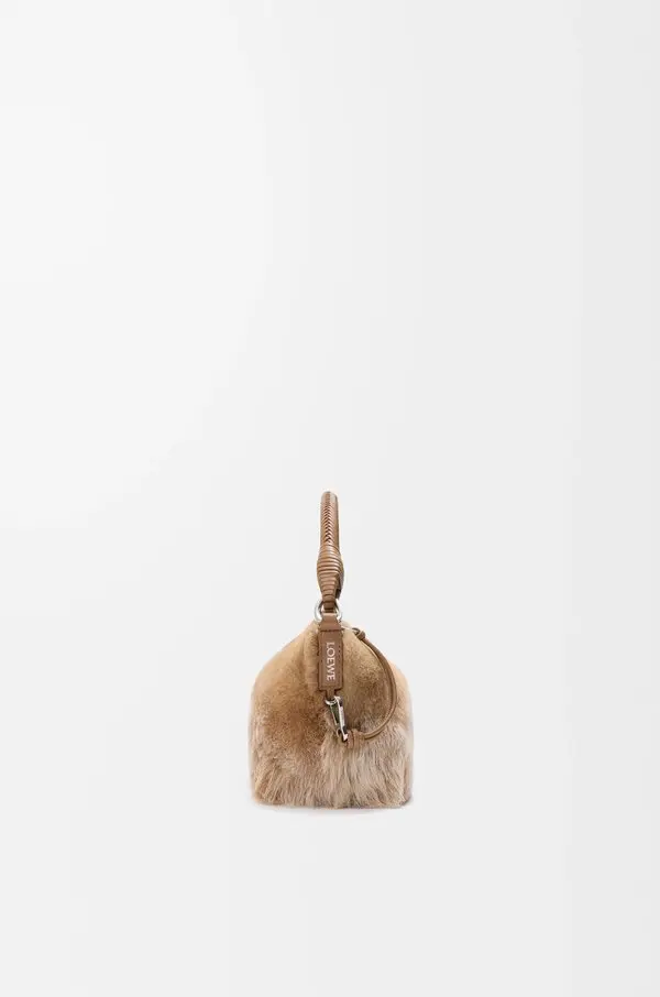 Loewe Cala Mini Bag In Gradient Shearling