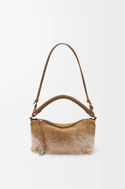 Loewe Cala Mini Bag In Gradient Shearling