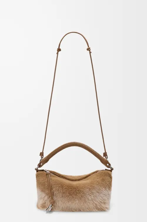 Loewe Cala Mini Bag In Gradient Shearling