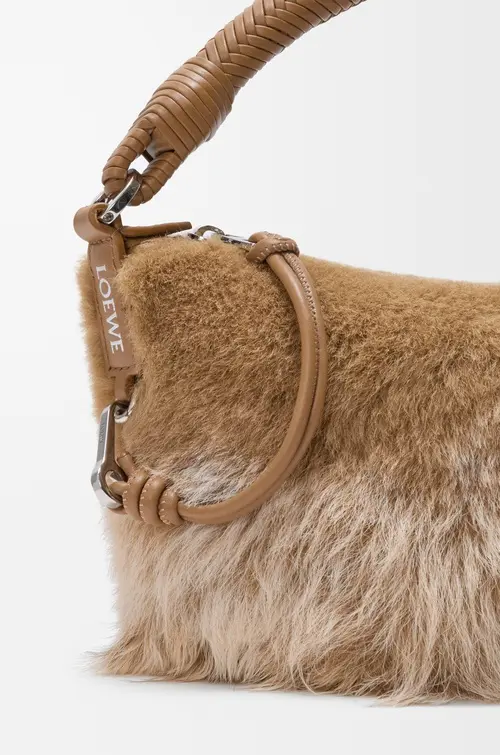 Loewe Cala Mini Bag In Gradient Shearling