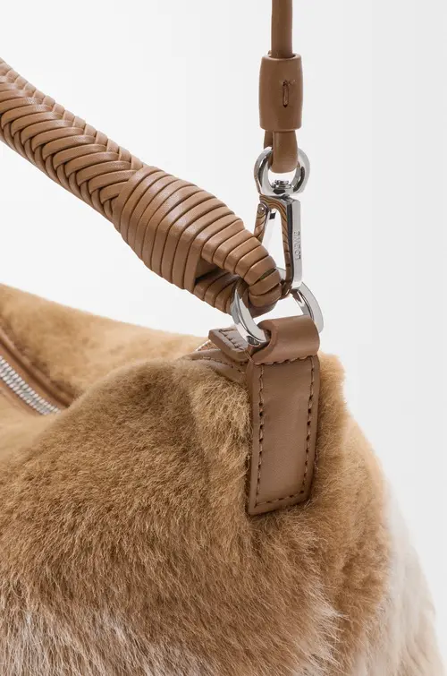 Loewe Cala Mini Bag In Gradient Shearling