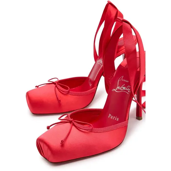 CHRISTIAN LOUBOUTIN Crepe-satin Pumps