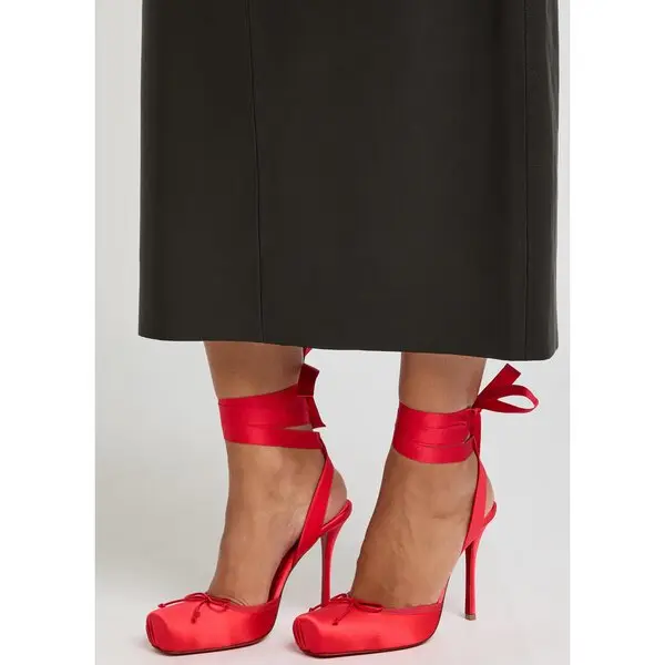 CHRISTIAN LOUBOUTIN Crepe-satin Pumps