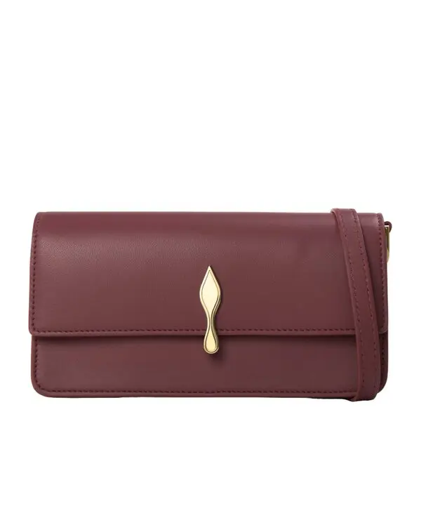 CHRISTIAN LOUBOUTIN Flip-cover Long-shaped Crossbody Bag - Red