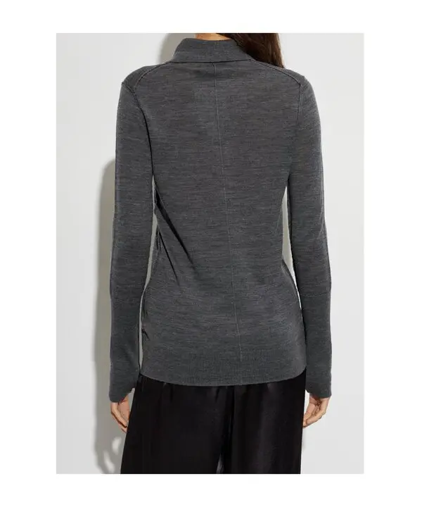 ALLSAINTS Martel Long Sleeve Knitted Top - Gray