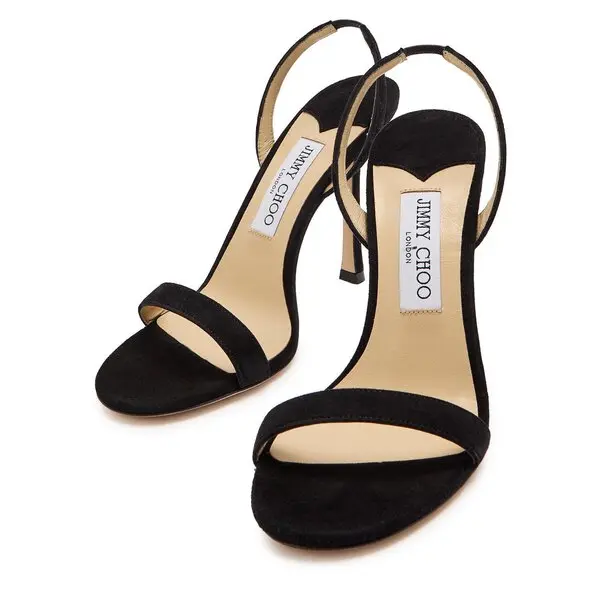 JIMMY CHOO Suede Heeled Sandals