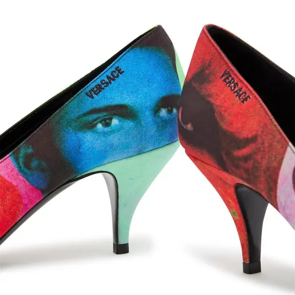 Versace Kitten-heel Court Shoes
