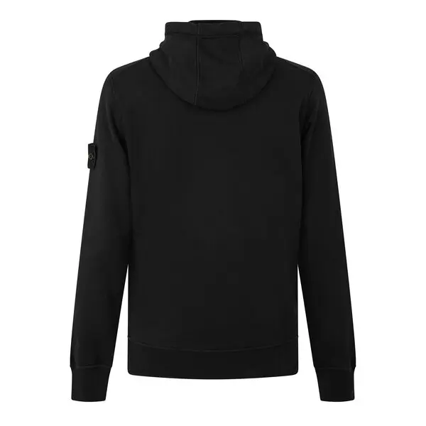 Stone Island Hooded Sweatshirt - Black
