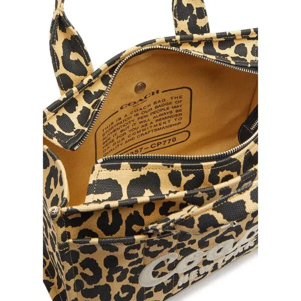 COACH Leopard-print Canvas Tote Bag