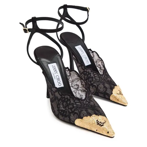 JIMMY CHOO Satin Stiletto Heels