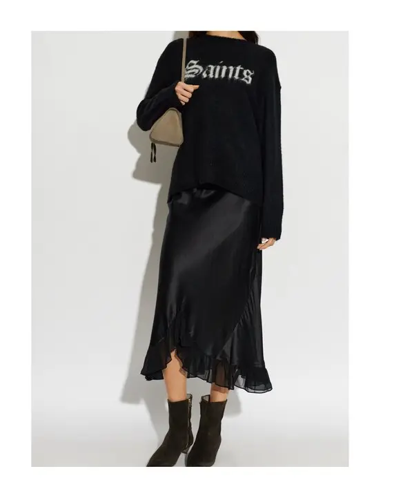 ALLSAINTS Irma Ruffled Skirt - Black