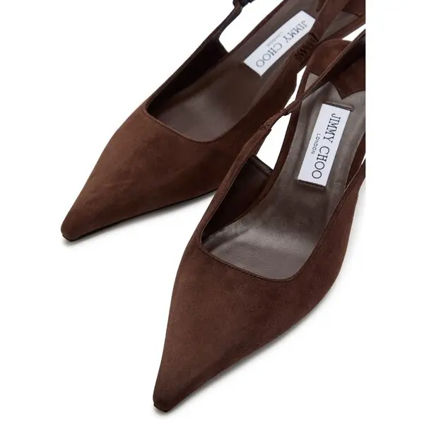 JIMMY CHOO Suede Slingback Pumps