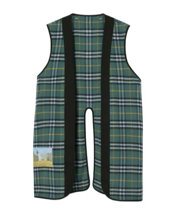 Burberry Long Gabardine Car Coat With Warmer