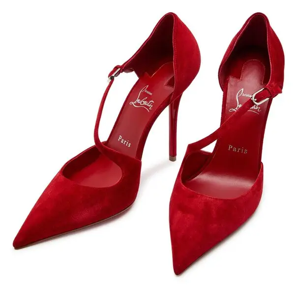 CHRISTIAN LOUBOUTIN Suede Court Shoes