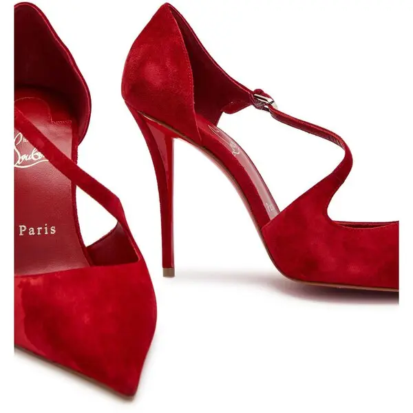CHRISTIAN LOUBOUTIN Suede Court Shoes