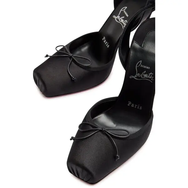 CHRISTIAN LOUBOUTIN Lace-up Satin Court Shoes