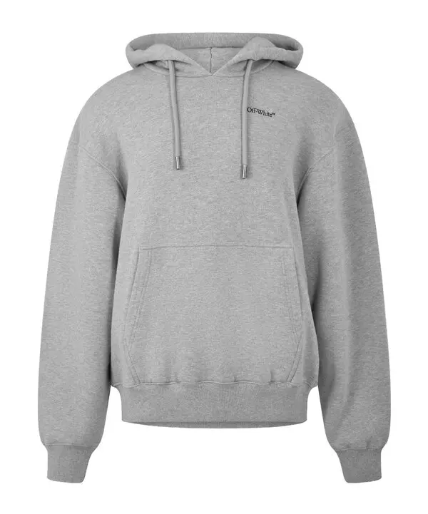 Off-White Hooded Sweatshirt - Gray