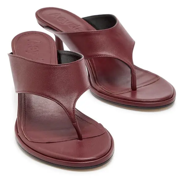 AeydĒ Leather Sandals - Red
