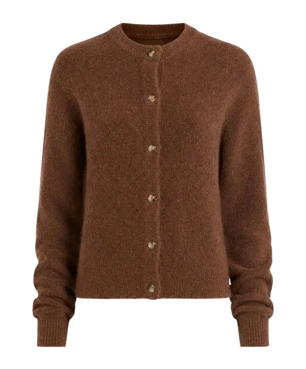 Marella Crew-neck Cardigan - Brown
