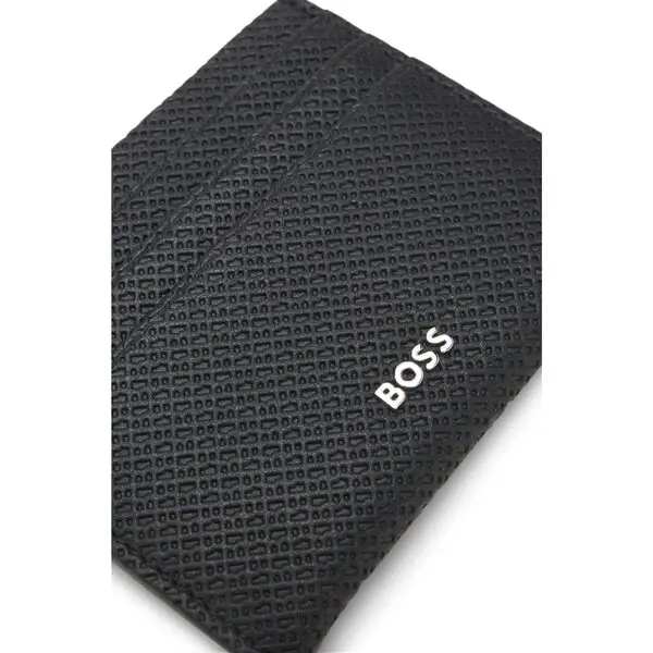 Hugo Boss Textured Leather Card Holder