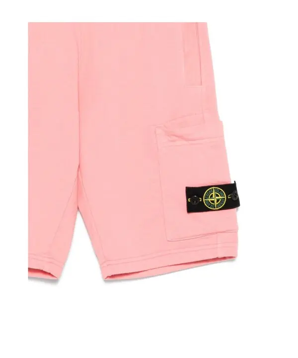 Stone Island Logo Athletic Shorts